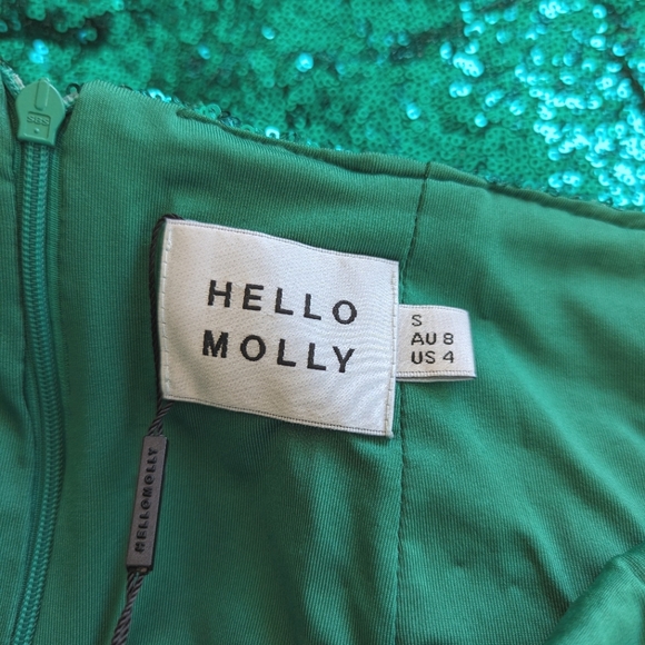Hello Molly | Dresses | Nwt Hello Molly Wanna Know How You Feel Green ...